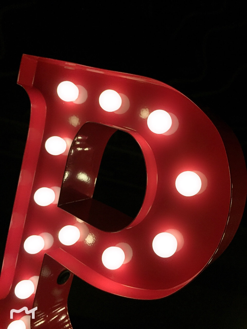 12 Metal Light up Letters Red P Marquee Letters Marquee | Etsy