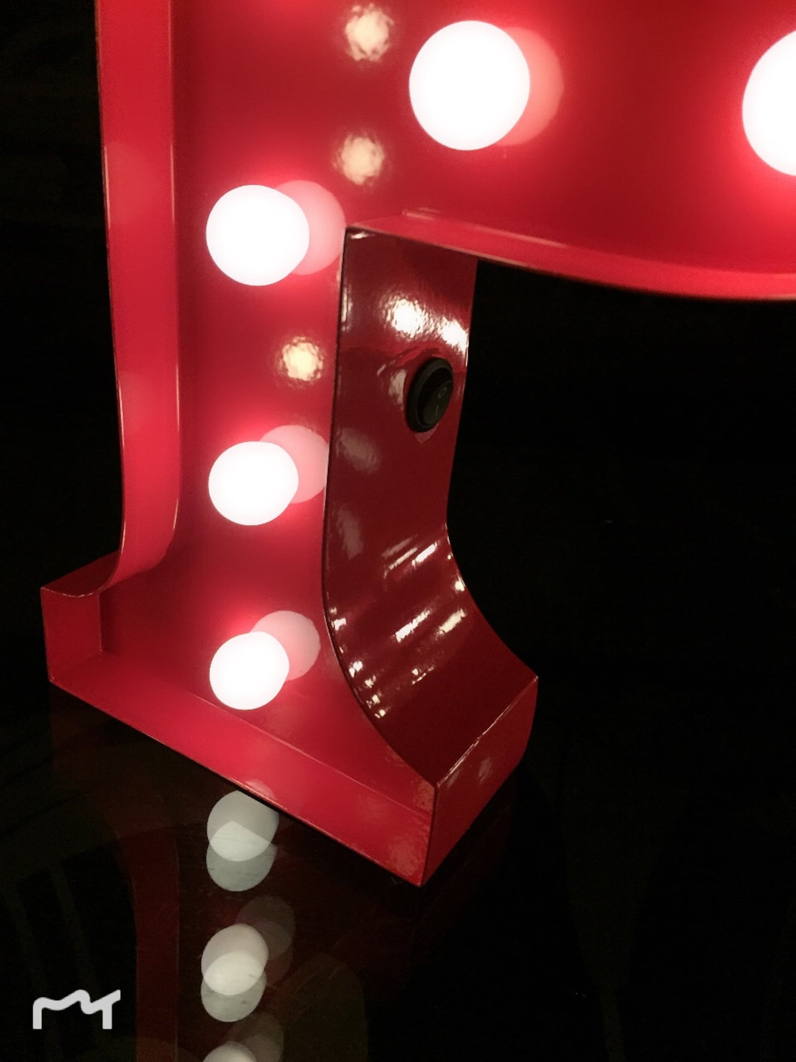 12 Metal Light up Letters Red P Marquee Letters Marquee | Etsy