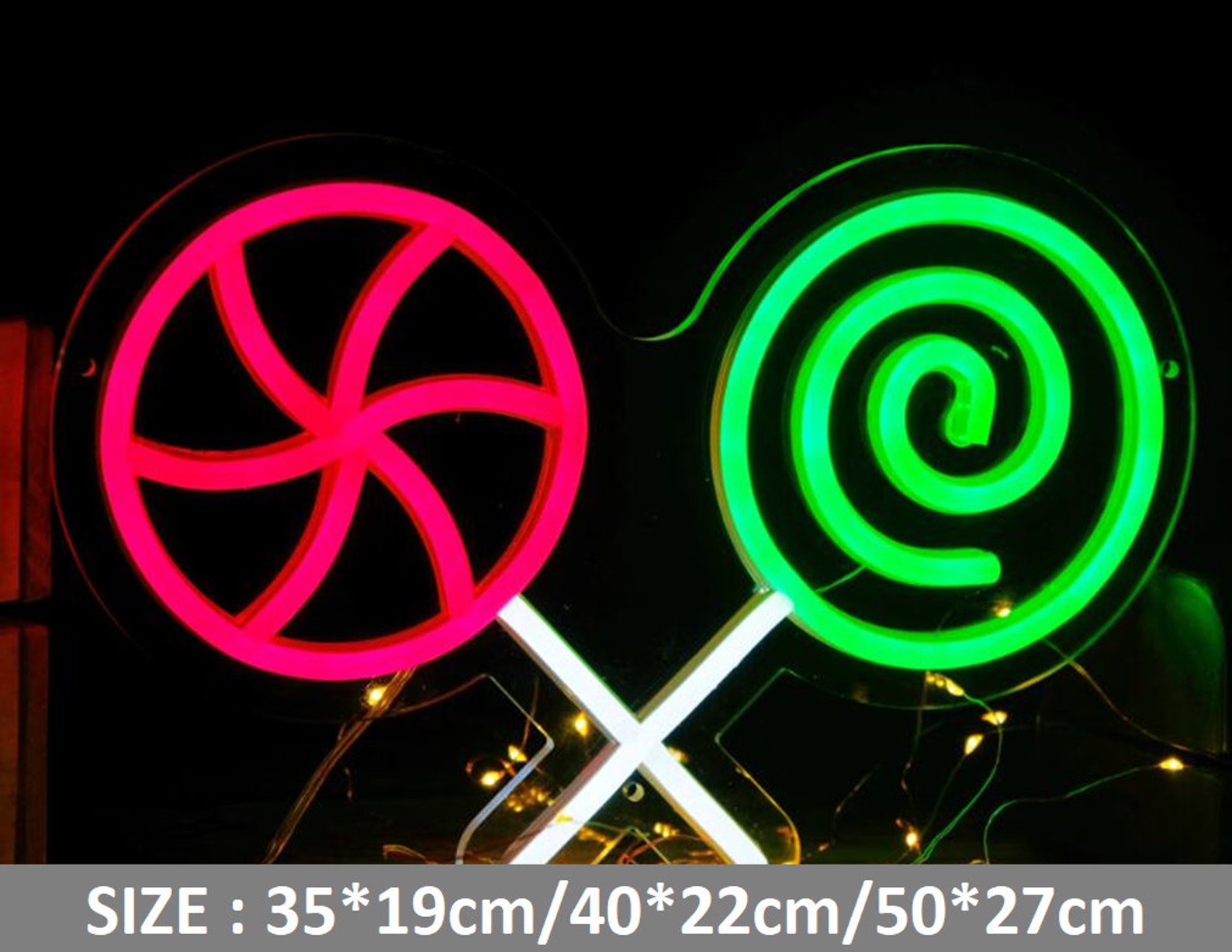 Light up Halloween Candy Neon Sign Candy Shop Neon Decor Halloween ...