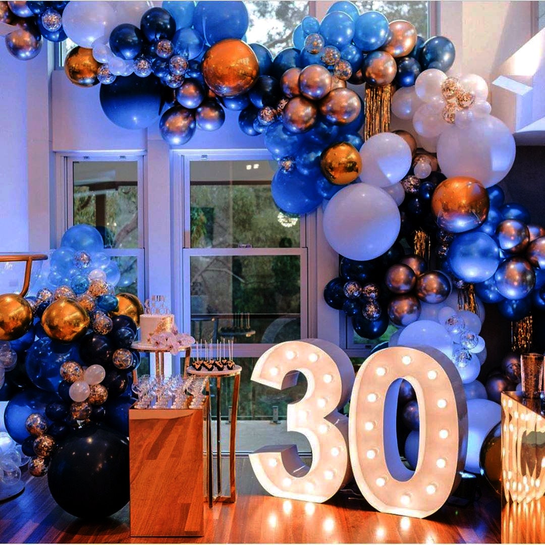 60cm Tall LED White Metal Large Numbers Light up Numbers Anniversary ...