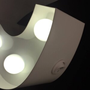 12”metal White No.2 Marquee Letter Marquee Light Light up Number Two ...
