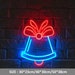 Christmas Bell Neon Sign With Acrylic Plate Christmas Jingle - Etsy UK
