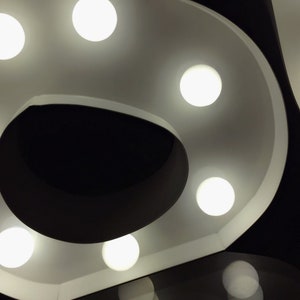 12"metal Light up Numbers Party Marquee Number 80-89 Home Party Bedroom ...