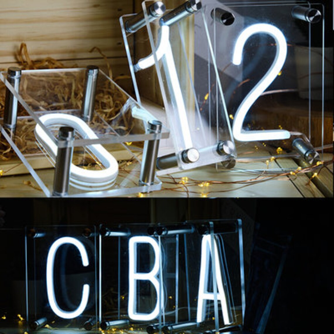 Light up Letters Neon Letters Neon Box Party Letters Party - Etsy