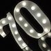 12"metal White/black Number 70-79 Light up Number Seventy Party Shop ...