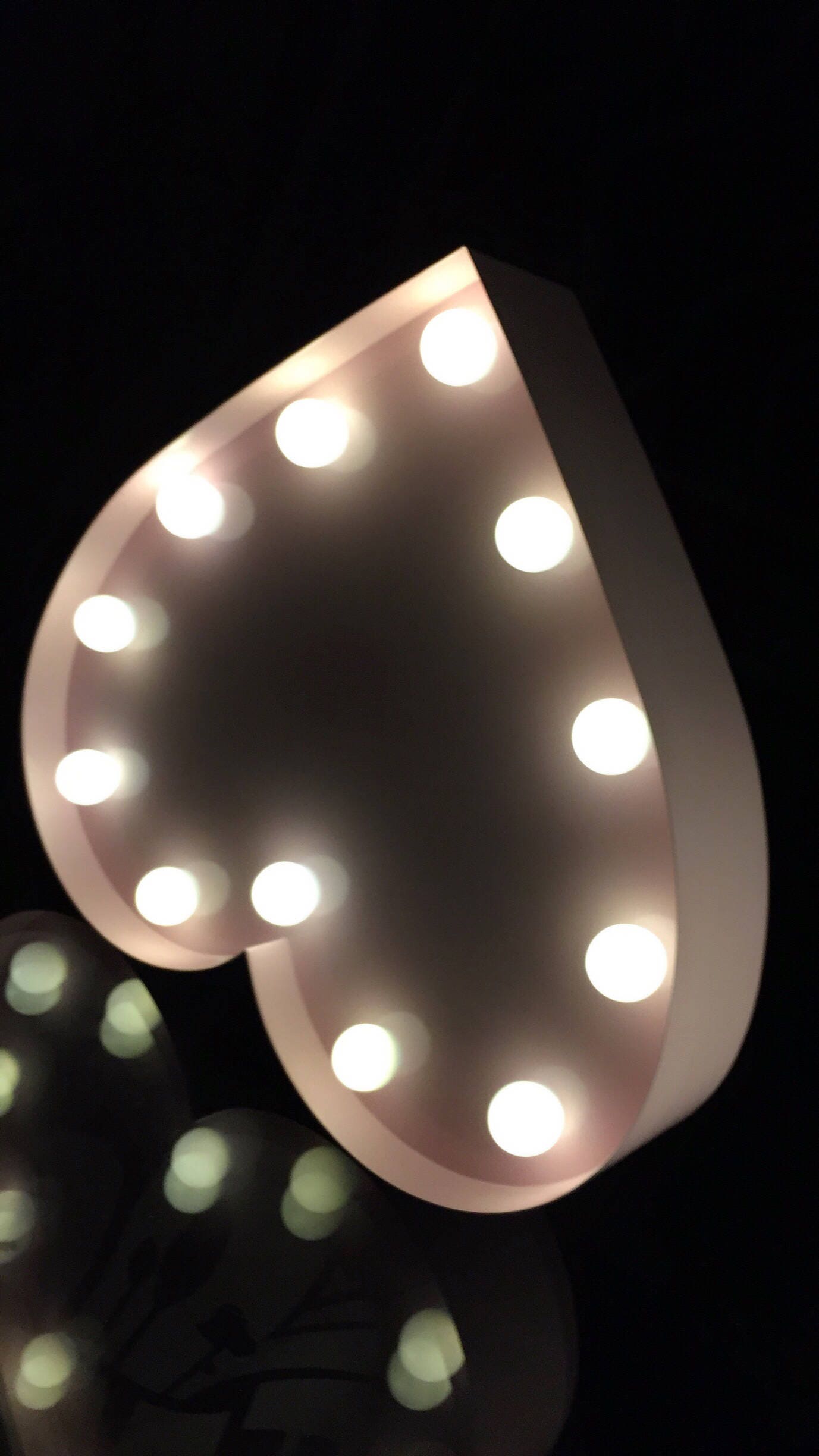 Metal Heart Marquee Sign LED Light up Pink Heart Love Sign - Etsy