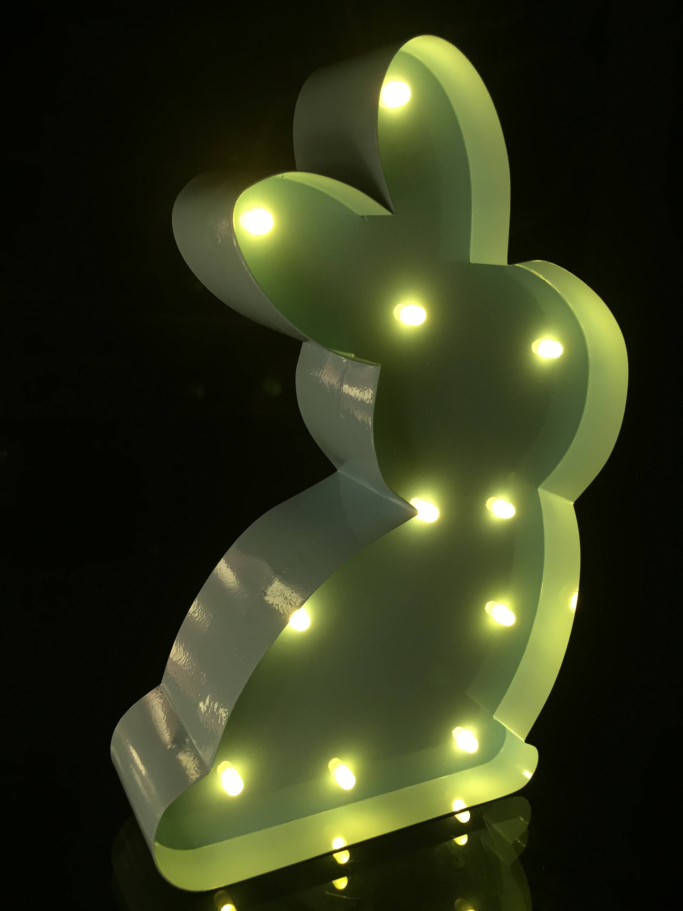 9 Blue Metal LED Light Marquee Light Sign Rabbit Bunny - Etsy