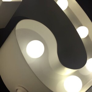 12”metal White No.5 Marquee Letter Marquee Light Light up Number Five ...