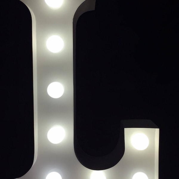 Letter Wall Light - Etsy