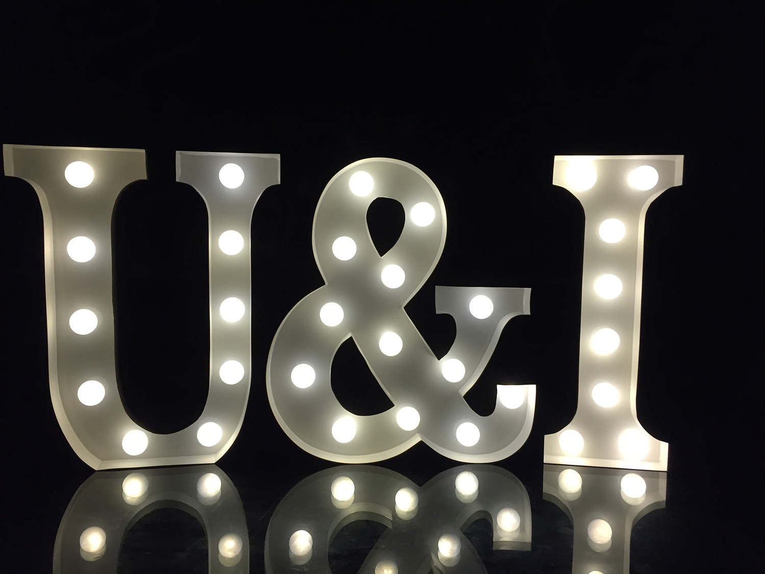 Metal White U Marquee Letter Marquee Light 9height Light - Etsy