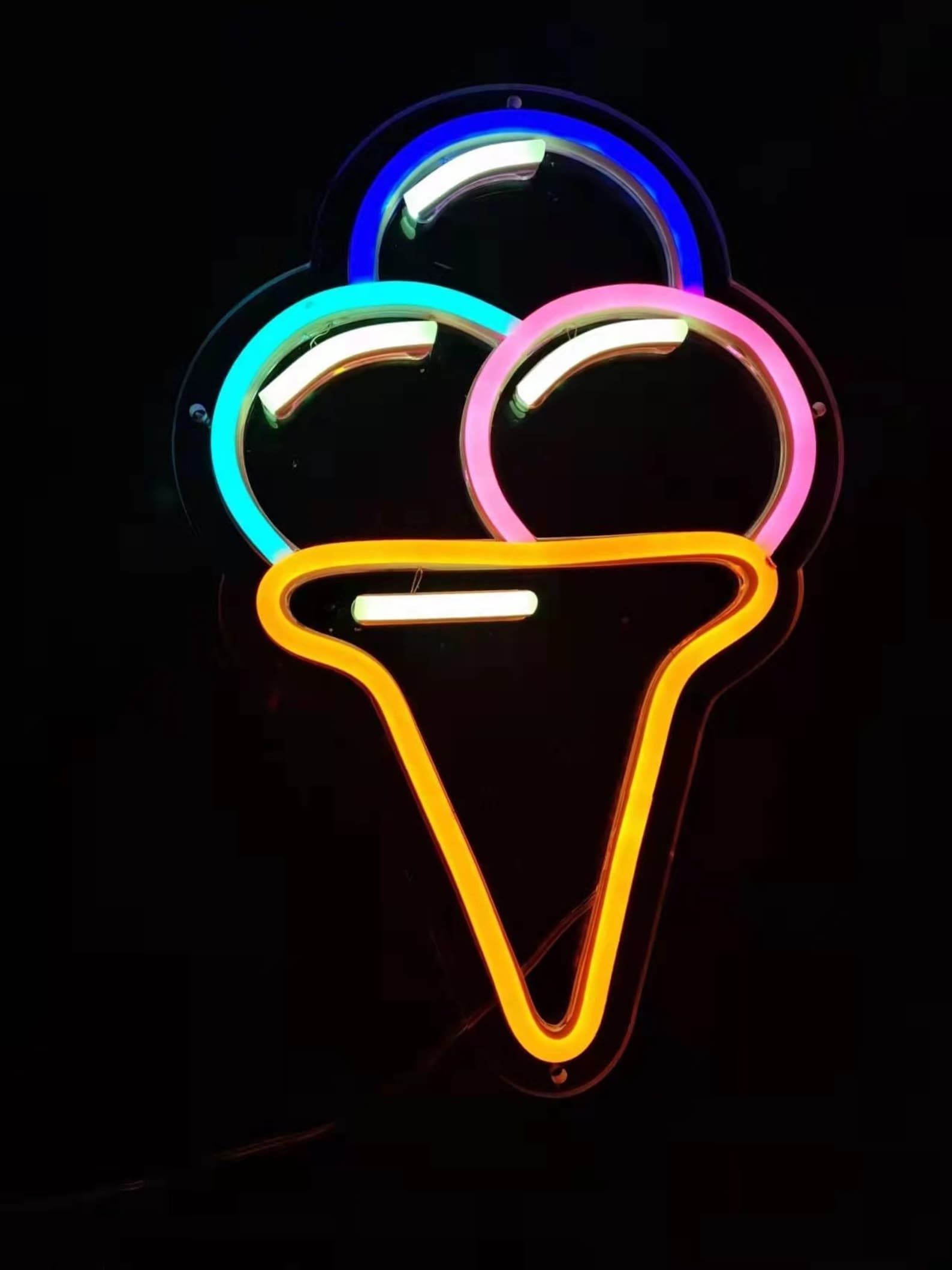 Ice Cream Acrylic Neon Sign Ice Cream Flexible Neon Light - Etsy