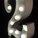 12”metal White No.2 Marquee Letter Marquee Light Light up Number Two ...