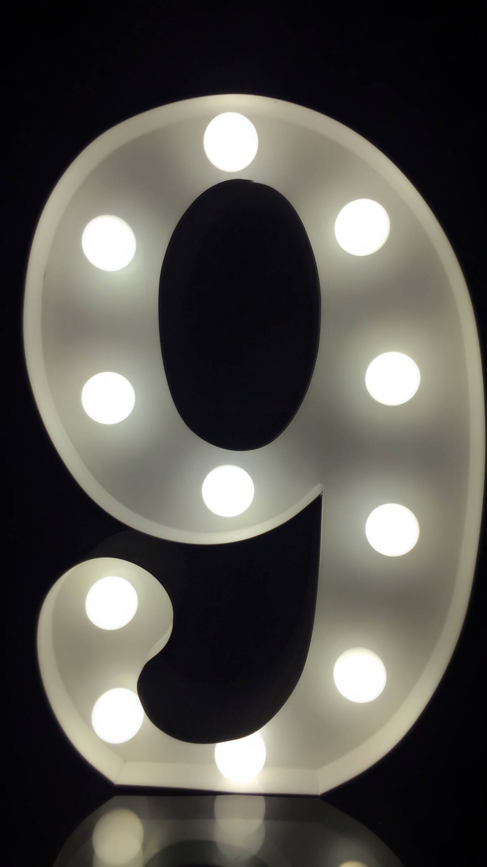 12”metal White No.9 Marquee Letter Marquee Light Light up Number Nine ...