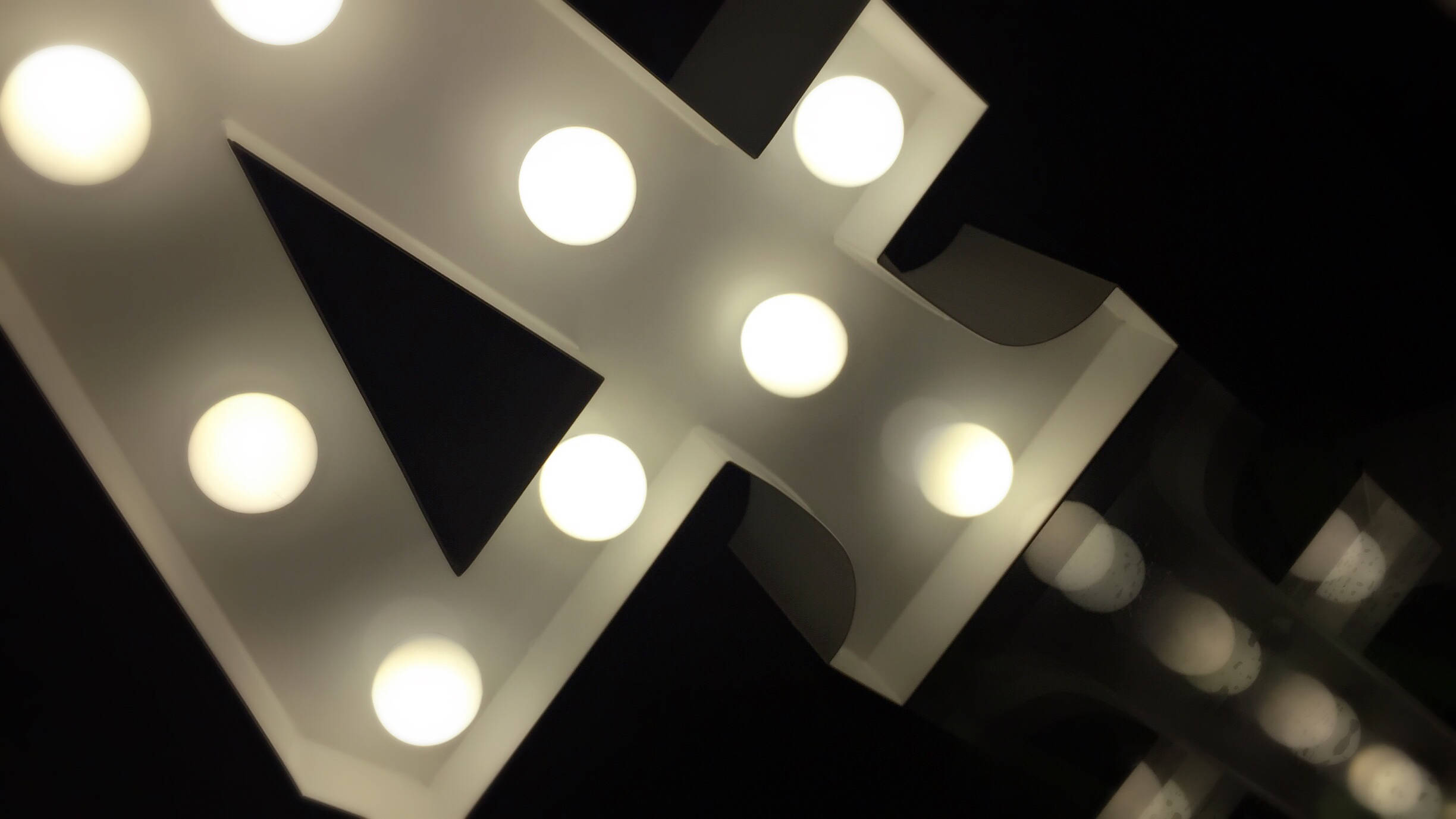 12Metal white No.4 marquee letter marquee light light up | Etsy