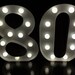 12"metal Light up Numbers Party Marquee Number 80-89 Home Party Bedroom ...