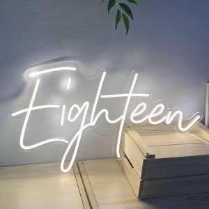 Custom Light up Numbers Neon Sign Custom Neon Numbers Birthday Party ...