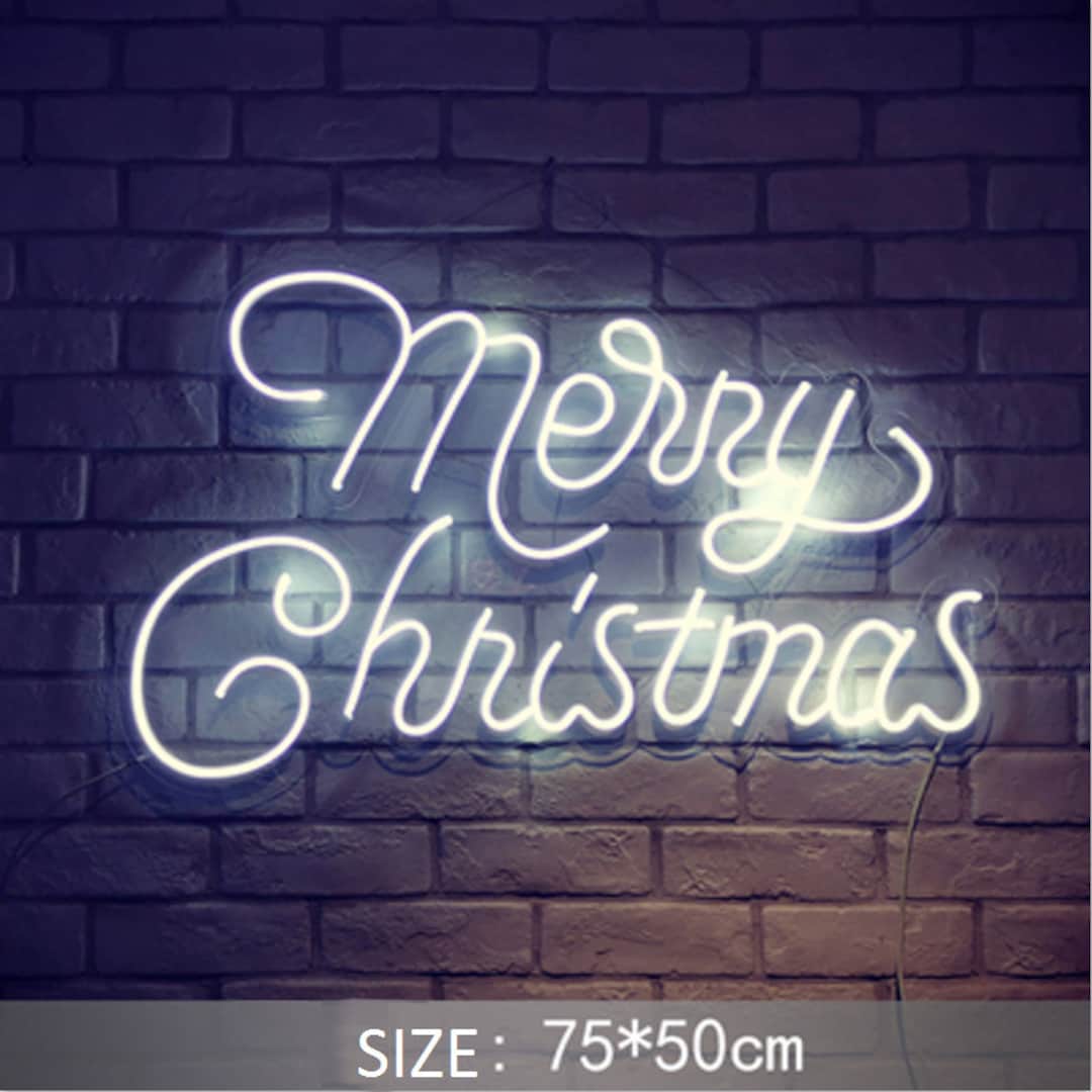 Christmas Neon Sign Neon Letters LED Neon Light Neon Decor Party Bar ...