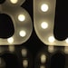 12metal Marquee Number 30-39 Light up Number Thirty Home Shop ...