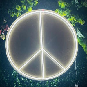 Peace Neon Sign Acrylic Neon Sign Halloween Party Home Custom Neon ...