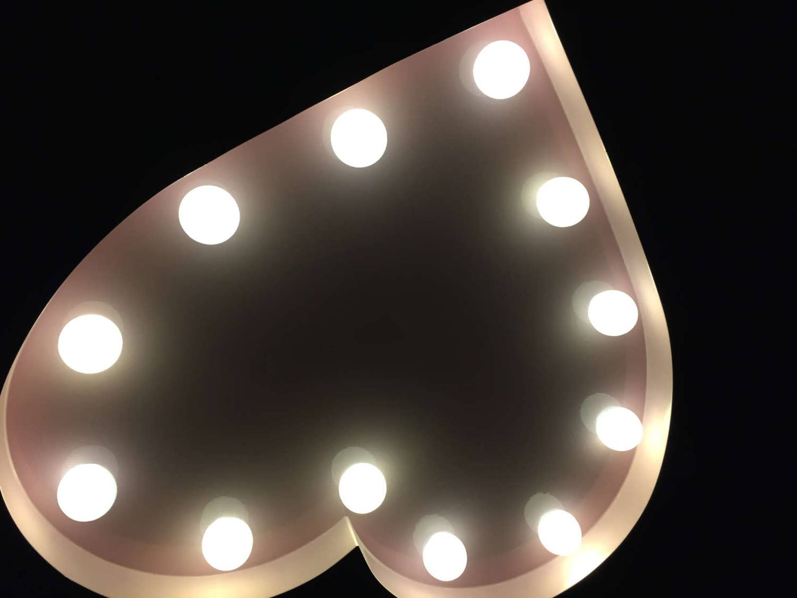 Metal Heart Marquee Sign LED Light up Pink Heart Love Sign - Etsy