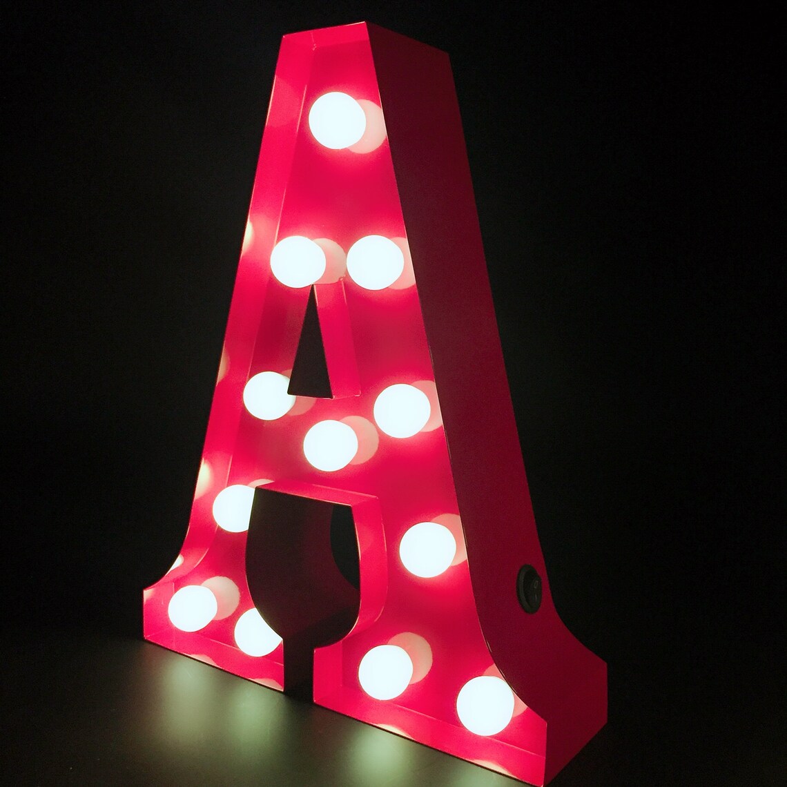 9metal Handmade A-Z Red Letters Light up Alphabet - Etsy