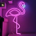 Pink Flamingo Neon Sign With Acrylic Plate Neon Decor Neon - Etsy