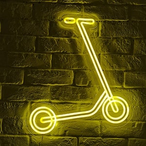 Scooter Neon Sign Neon Decor Light up Scooter Sports Neon Club Party ...