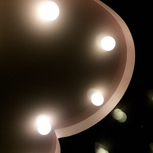 12" Metal Heart Sign Pink Heart Sign Love Sign Love Heart Light Battery ...