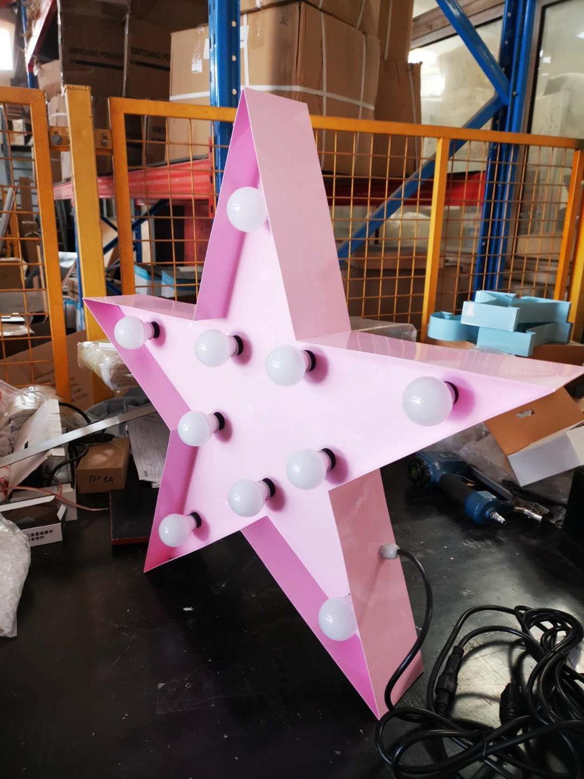 24 Metal Star Marquee Sign Light Up Star Sign Home Bar | Etsy