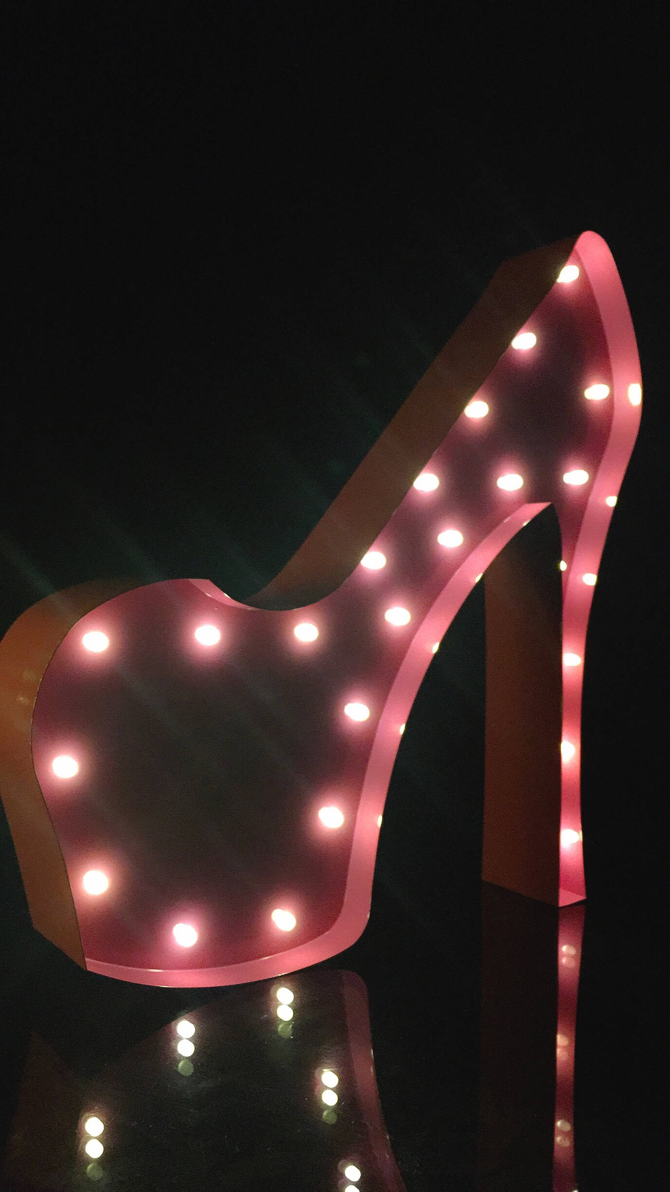 12 Metal Pink Woman High Heel Shoes Light Marquee Signs - Etsy