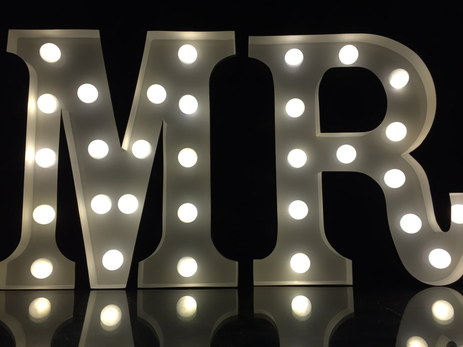 Metal White M Marquee Letter Marquee Light 9height - Etsy