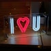 LOVE Neon Sign Neon Letters Neon Box Neon Decor Wedding Proposal ...