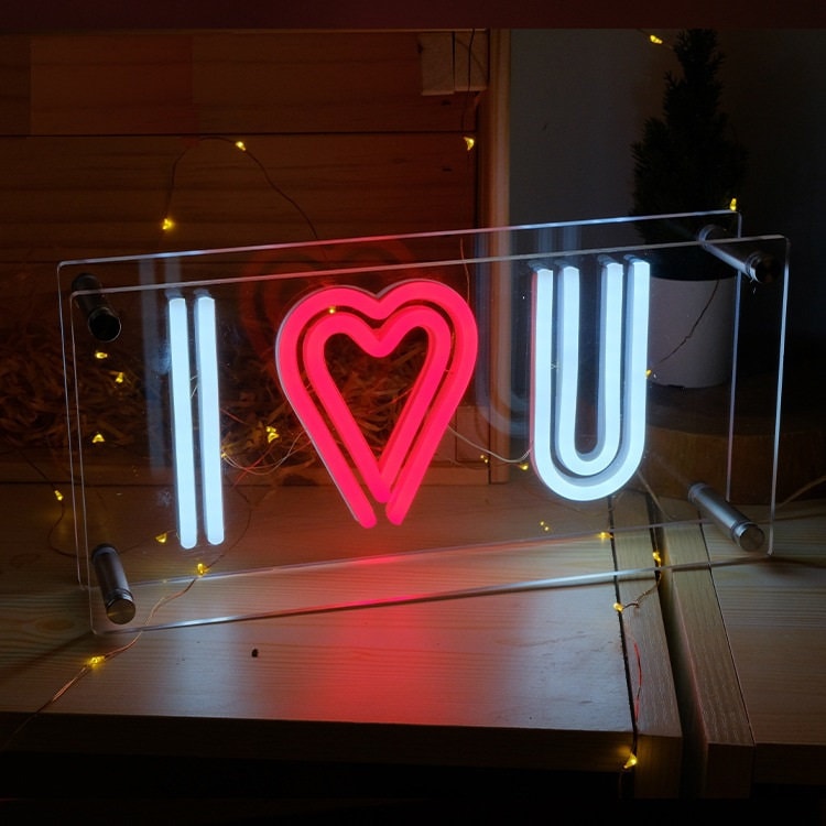 LOVE Neon Sign Neon Letters Neon Box Neon Decor Wedding Proposal ...