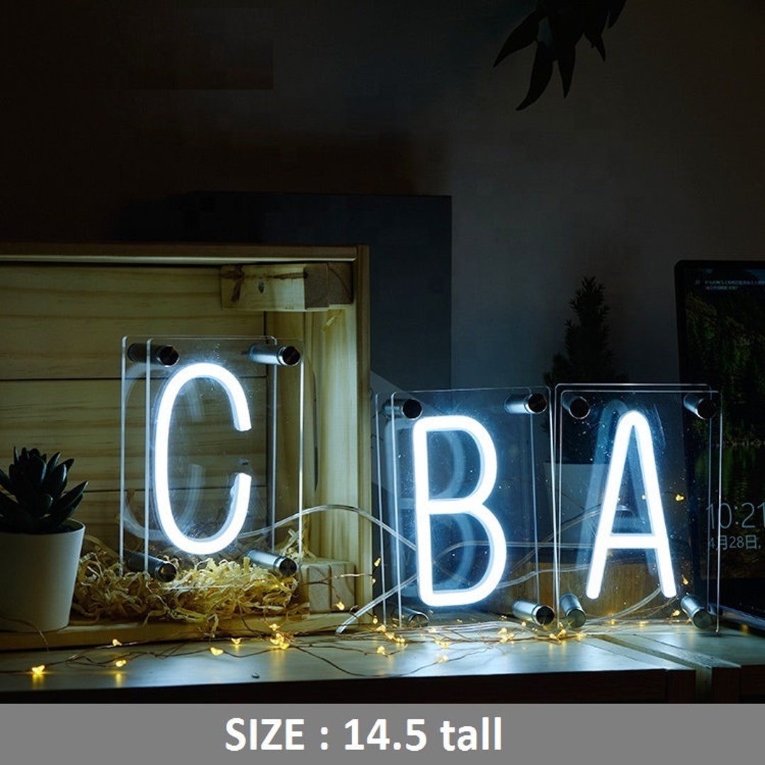Light up Letters Neon Letters Neon Box Party Letters Party Home Bedroom ...
