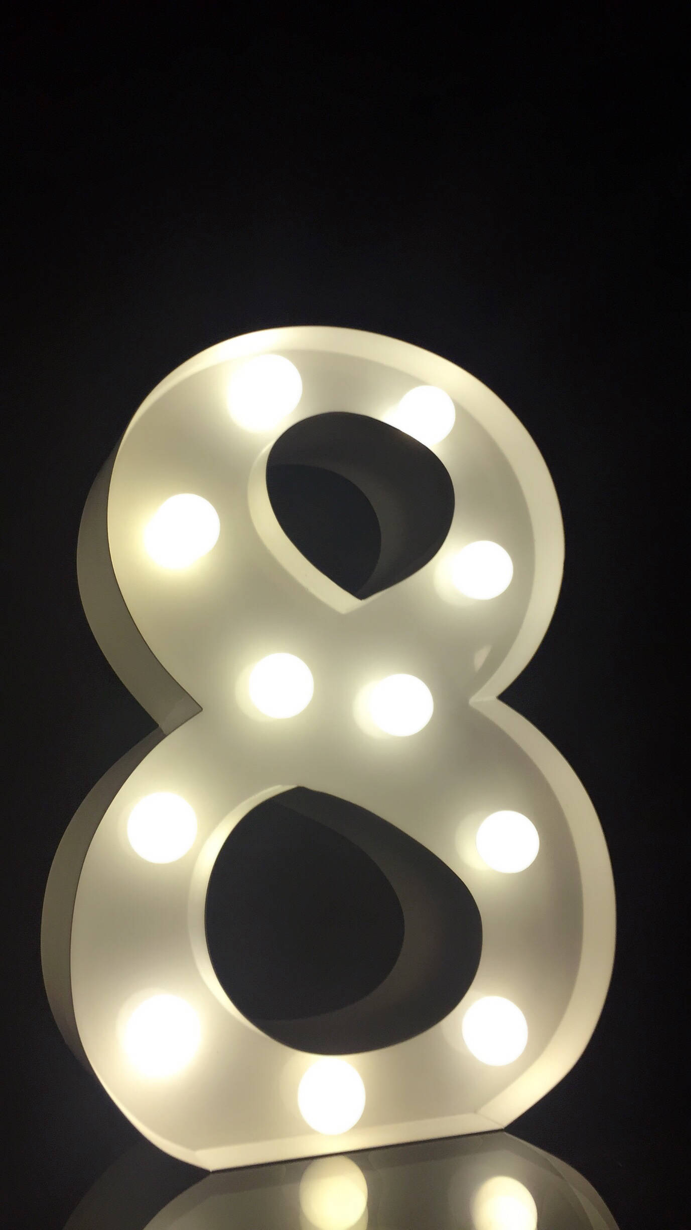 12metal White No.8 Marquee Letter Marquee Light Light up - Etsy