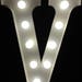 Metal White V Marquee Letter Light 9height Light up - Etsy