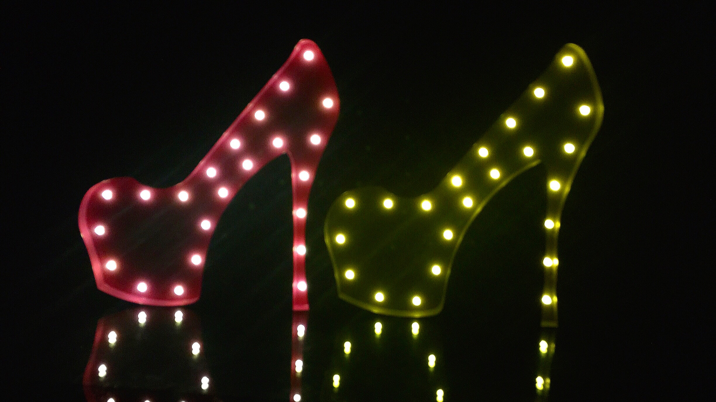 12 Metal Pink Woman High Heel Shoes Light Marquee Signs - Etsy