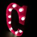 9metal Handmade A-Z Red Letters Light up Alphabet - Etsy