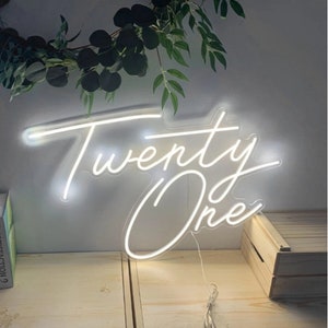 Custom Light up Numbers Neon Sign Custom Neon Numbers Birthday Party ...