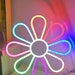 Flower LED Neon Sign With Acrylic Board Flower Neon Decor Neon - Etsy