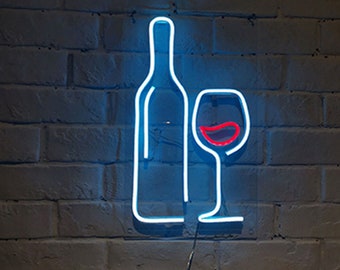 Neon Wine Bar Sign | Etsy