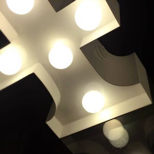 12”metal White No.4 Marquee Letter Marquee Light Light up Number Four ...