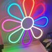 Flower LED Neon Sign With Acrylic Board Flower Neon Decor Neon - Etsy