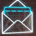Email Envelop Neon Sign With Acrylic Plate Email Neon Sign Office ...