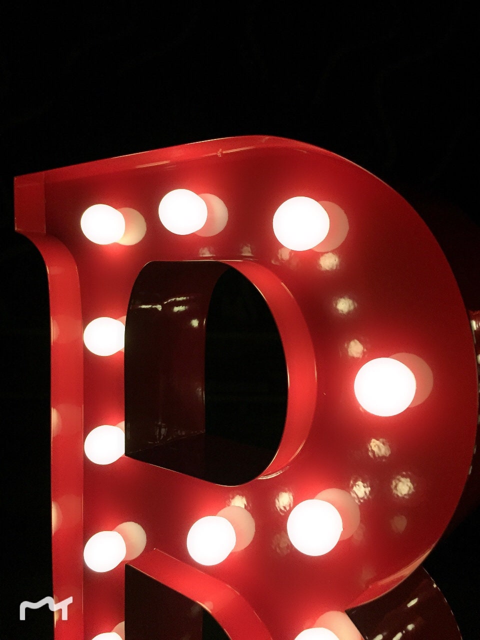 12 Metal Red R Marquee Letters Marquee Light Light up | Etsy