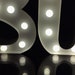 12"metal Light up Numbers Party Marquee Number 80-89 Home Party Bedroom ...
