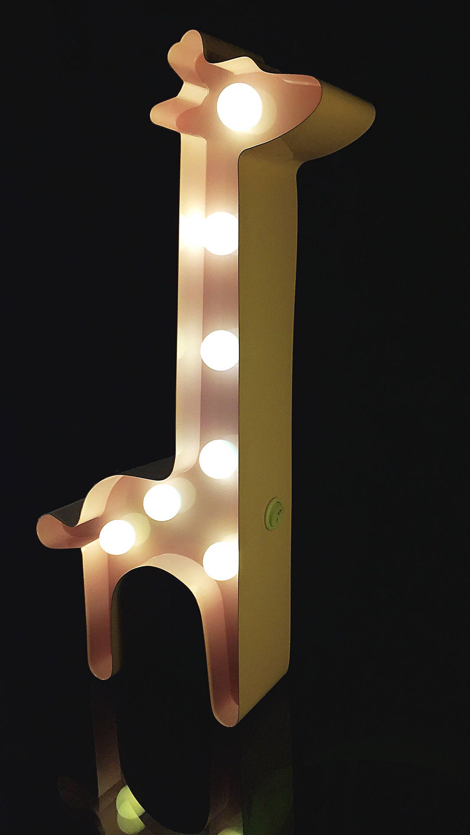 Pink Light up Giraffe Marquee Light Sign Night Light Kids Room Baby ...