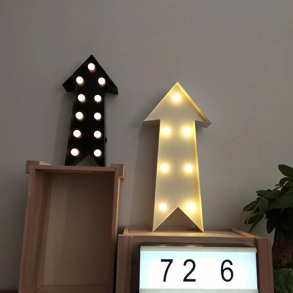 Custom 36 Inch Metal Red Arrow Light Arrow Sign Marquee Signs - Etsy