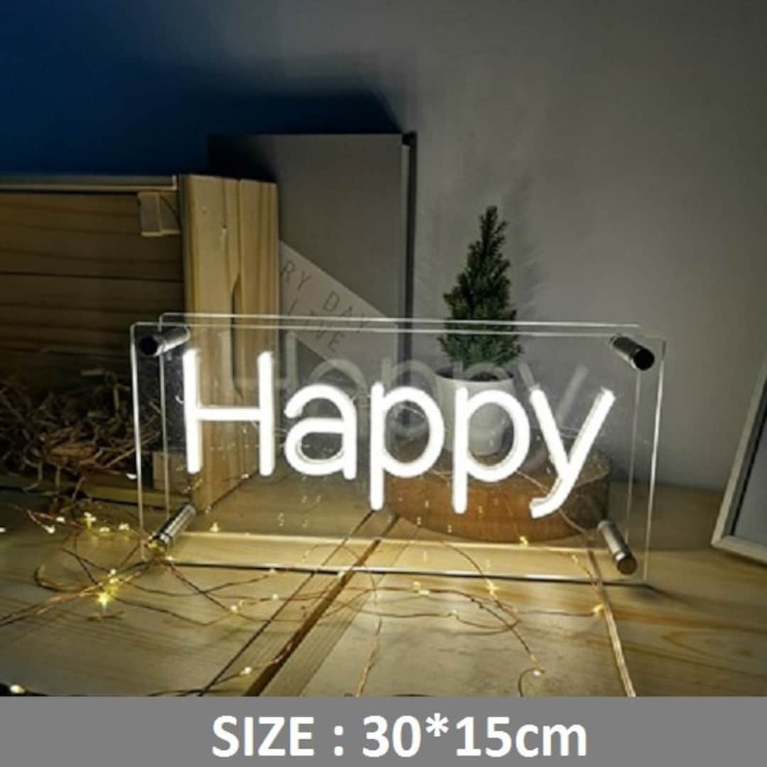 Acrylic Neon Box Led Neon Letters Neon Sign Neon Box Neon Birthday Gift ...