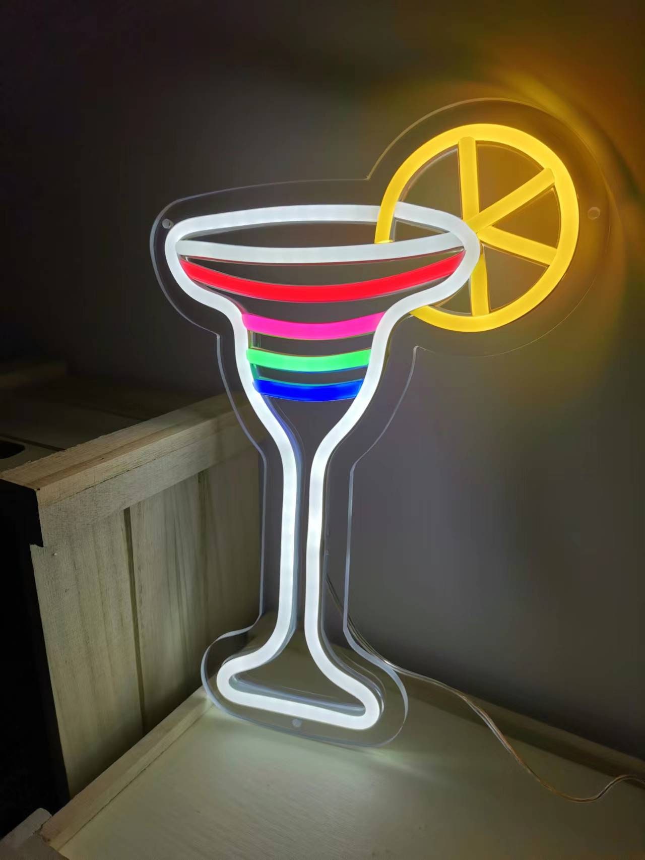Cocktail Neon Sign, LED Party Bar Decor - Etsy